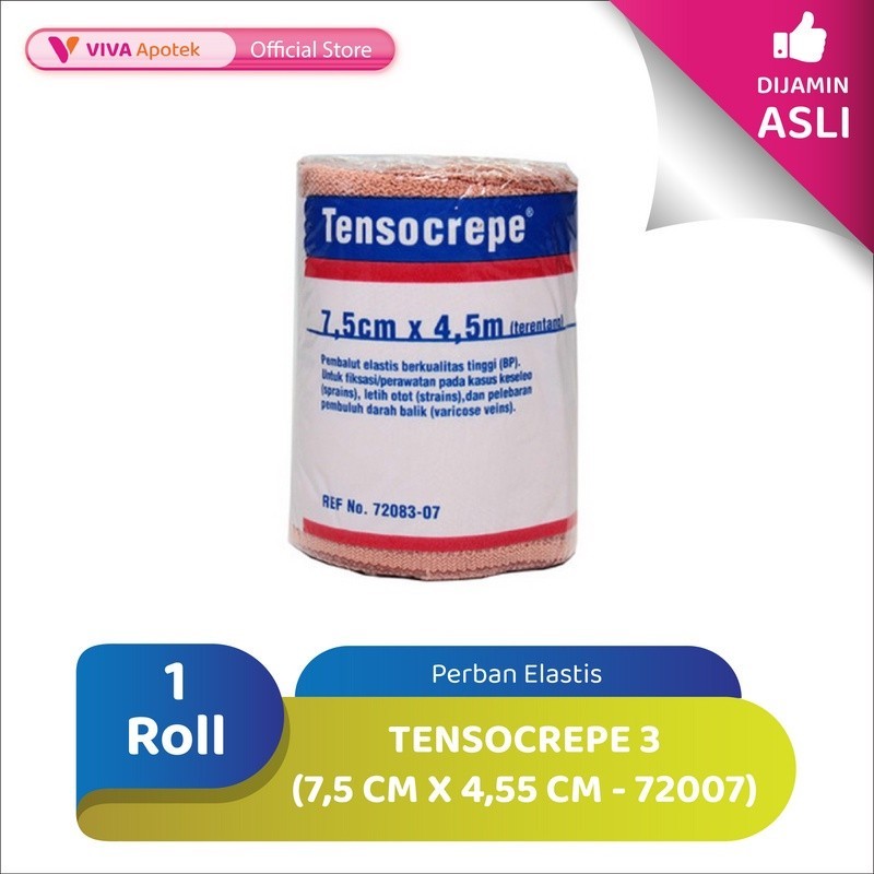 Jual Tensocrepe 3 (7,5 cm x 4,55 cm - 72007) (1 Roll) | Shopee Indonesia