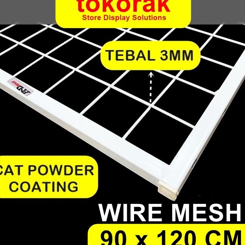 Jual WIRE GRID MESH 90 X 120 CM - KAWAT JARING KOTAK - RAM DINDING ...