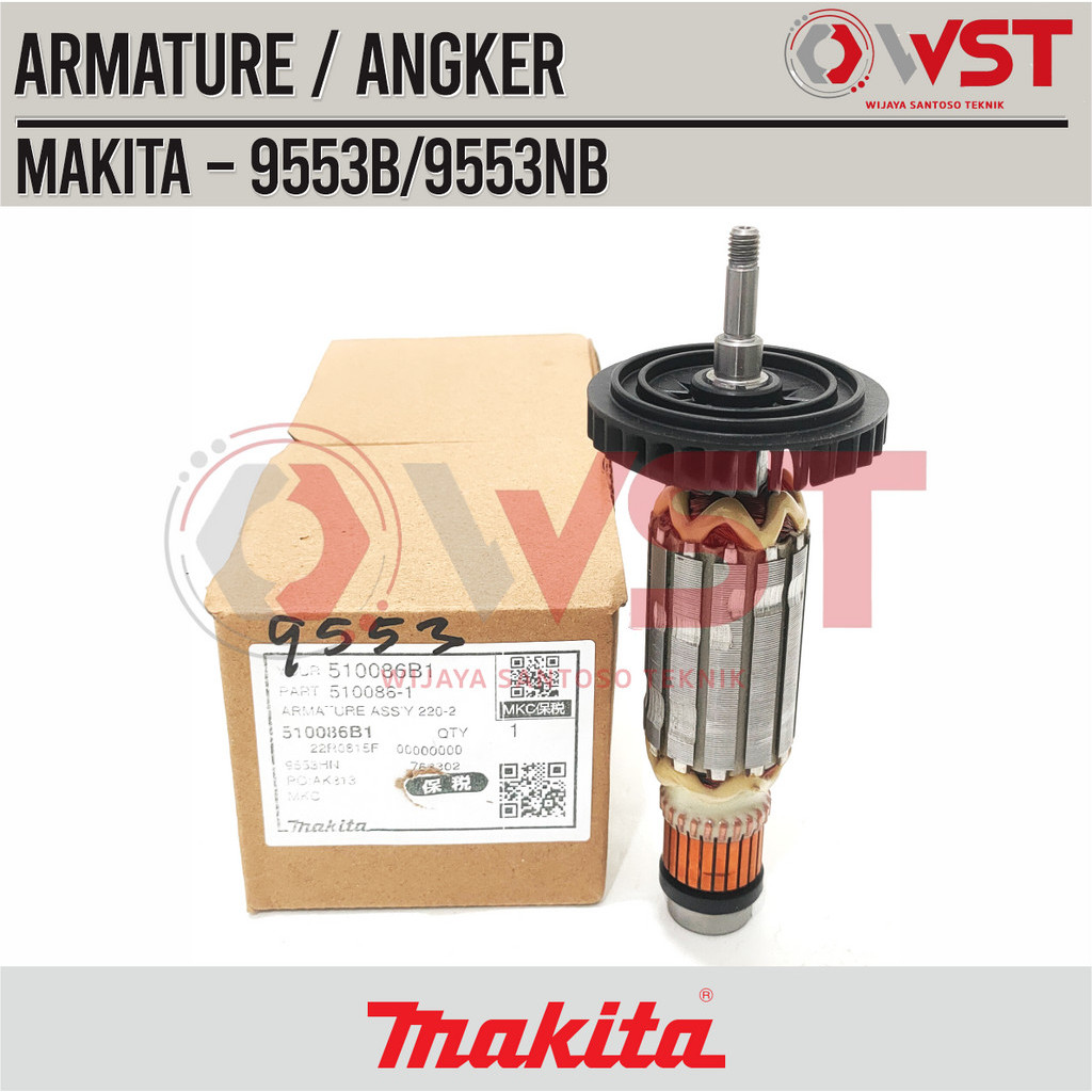 Jual Armature Makita 9553B 9553NB ORIGINAL / Angker Gerinda Makita ...