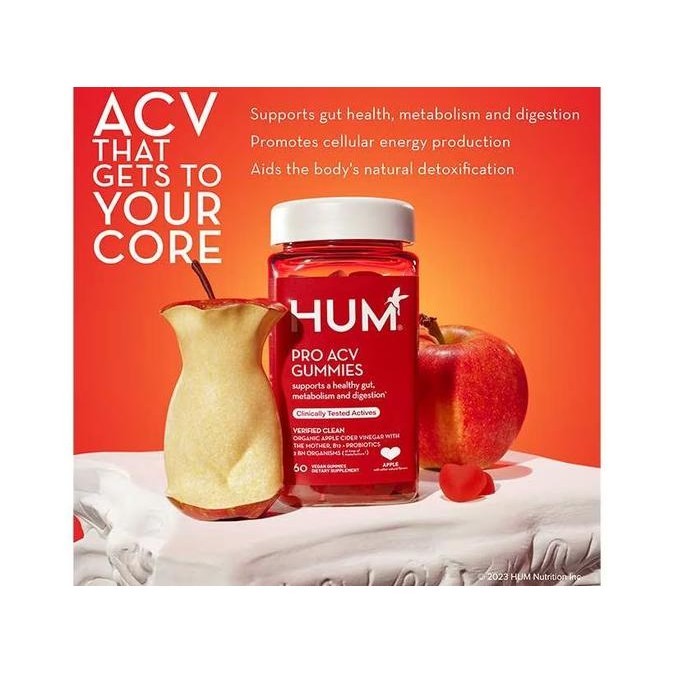 Jual HUM Nutrition Pro ACV Gummies Apple Cider Vinegar Probiotics vit ...