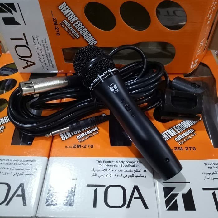 Jual Microphone Mic Kabel Toa Zm-270 - 5M Best | Shopee Indonesia
