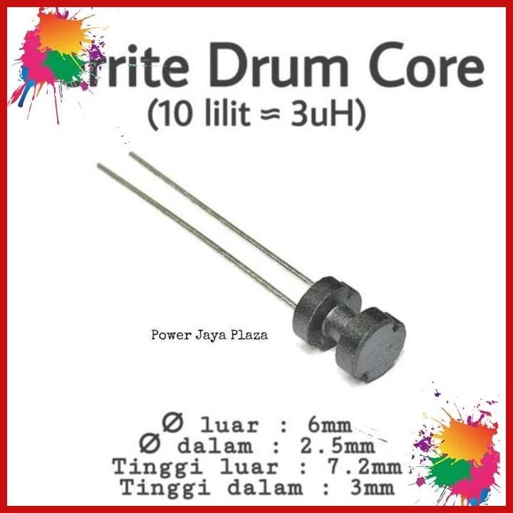 Jual ferrite ferit drum core diameter 6mm induktor rfc inductor [pjp ...