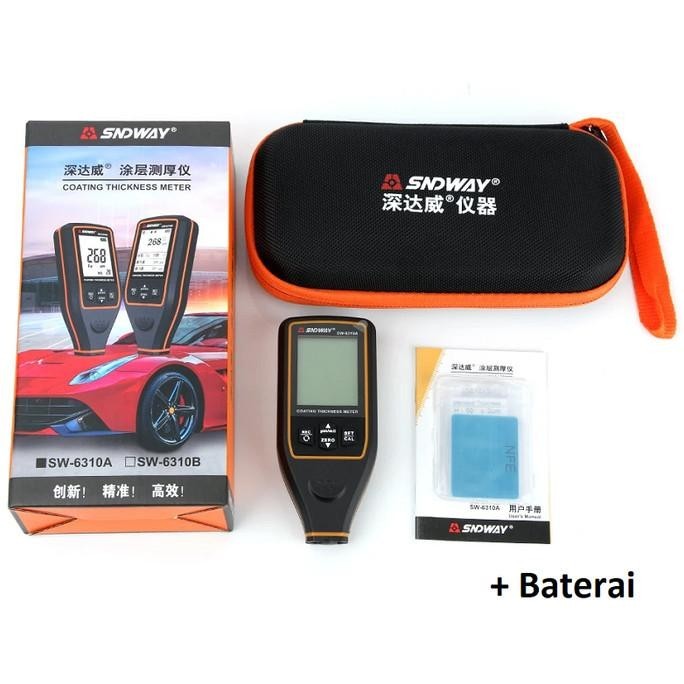 Jual Digital Coating Thickness Gauge Pengukur Ketebalan Cat Sndway Sw 6310A | Shopee Indonesia