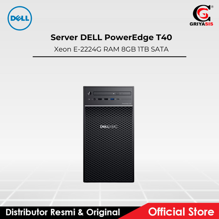 Jual READY Server Dell Power Edge T40 Xeon E-2224G RAM 8GB HDD 1TB ...