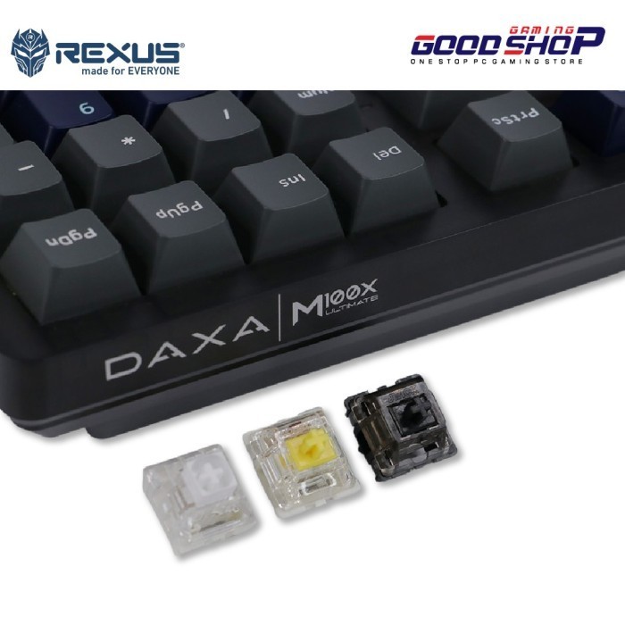 Jual Rexus Daxa M100X Ultimate Southfacing Wireless - Gaming keyboard ...