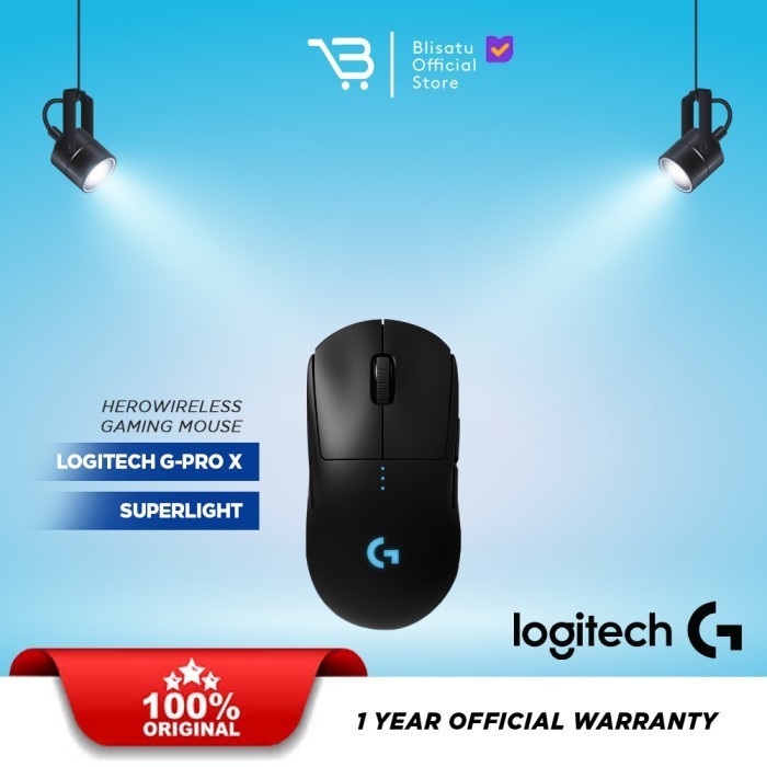 Jual Logitech Pro X Superlight Wireless Gaming Mouse - Hitam | Shopee ...