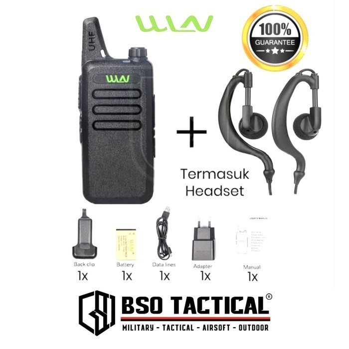 Jual RADIO HT WLN WLAN HANDY TALKY WINLAN KD C1 UHF LONG RANGE FULL SET ...