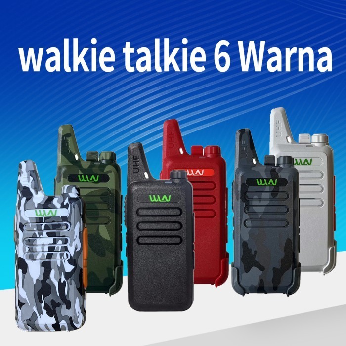 Jual HANDY TALKY HT WLN UHF TWO WAY RADIO 6 WARNA C1 WALKIE TALKIE 2 ...