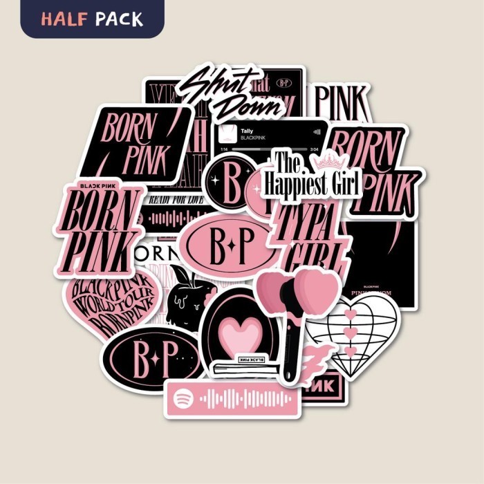 Jual New A. Sticker Pack Born Pink Blackpink Sticker Tumbler Stiker ...