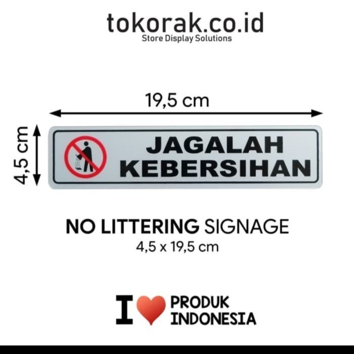 Jual Sticker Ruangan Jagalah Kebersihan - Siml Jagalah Kebersihan ...