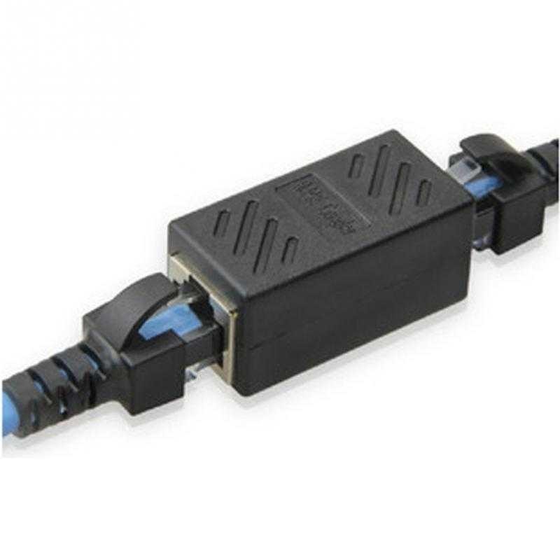 Jual RJ45 Female to Female Cat 15A16A LAN Extension Adaptor Connector ...