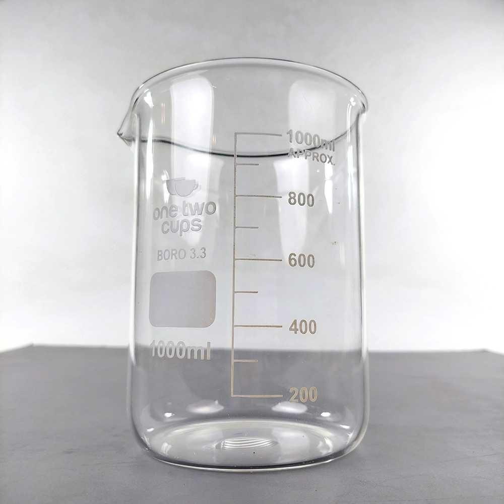 Jual One Two Cups Gelas Ukur Lab Kimia Borosilicate Glass - GG-17 ...