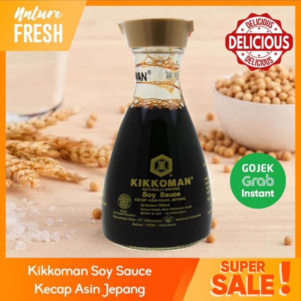 Jual Kikkoman Soy Sauce Kecap Asin Jepang Sushi Salmon Tuna Sashi - All ...