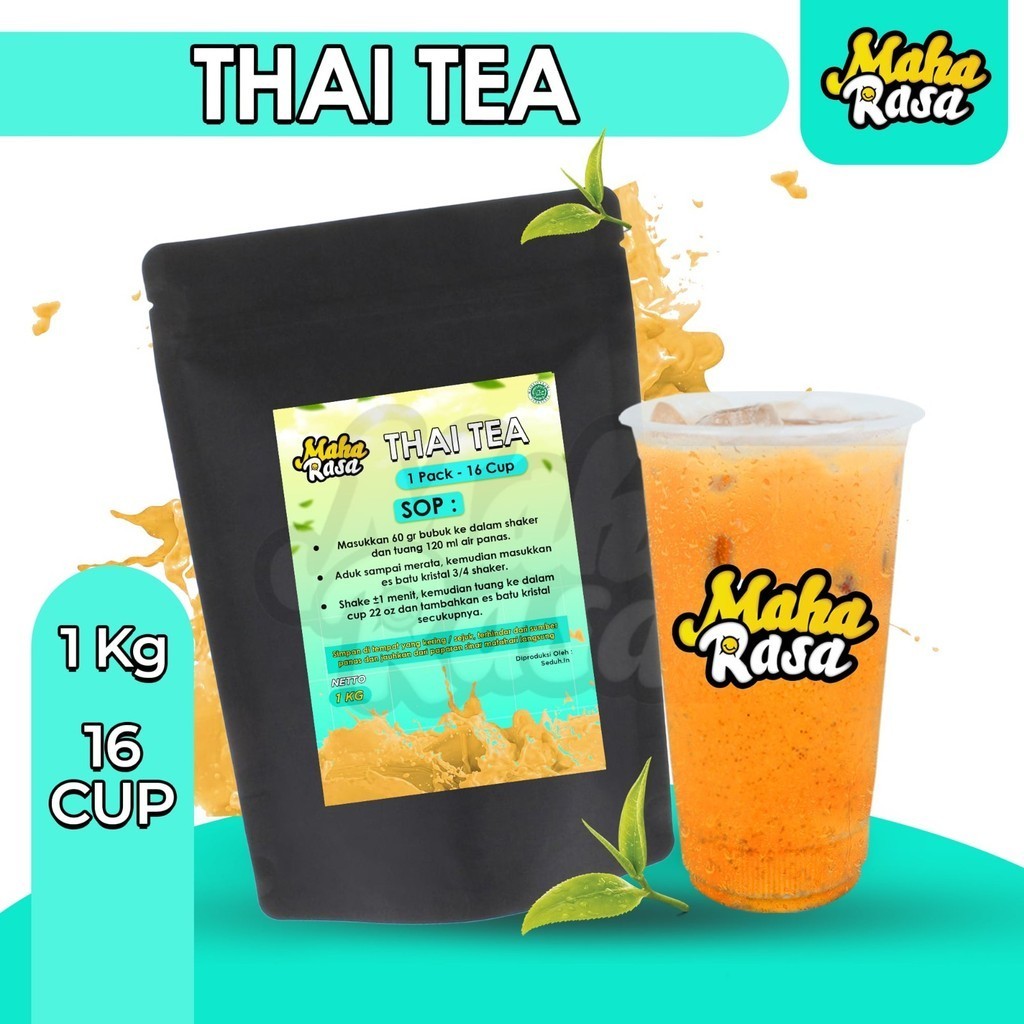 Jual MAHA RASA - Thai Tea Bubuk Minuman Instan (1 KG) | Shopee Indonesia