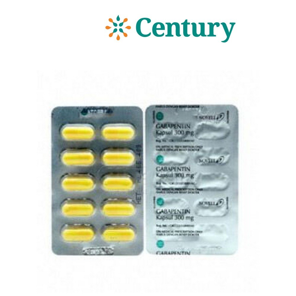 Jual GABAPENTIN 300MG 1 STRIP ISI 10 TABLET (GEN-NOVELL) / OBAT SYARAF ...