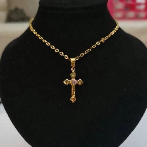 Jual KOLEKSI KALUNG LIONTIN MODEL SALIB EMAS ASLI | Shopee Indonesia