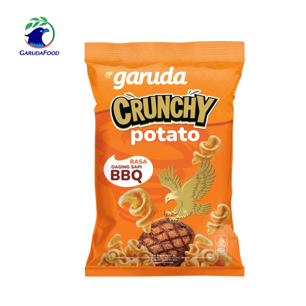 Jual Garuda Crunchy Potato Daging Sapi BBQ 60gr | Shopee Indonesia