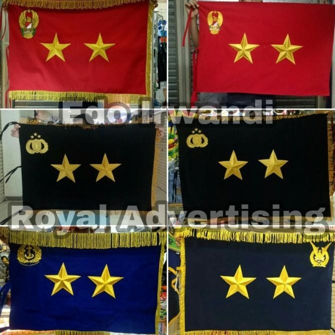 Jual Bendera Pataka Bendera Bordir Bendera Rapati TNI AU Bintang 2 ...