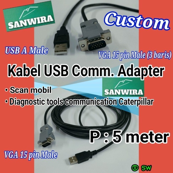 Jual Kabel Usb Comm Adapter Caterpillar Shopee Indonesia