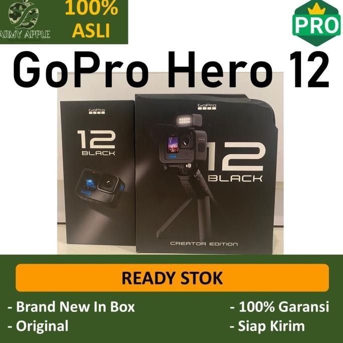 Jual GoPro Hero 12 Black Go Pro Hero12 Bundle Creator Edition Komplit Paket | Shopee Indonesia