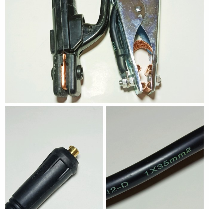 Jual stang/tang las listrik set kabel las/ stang massa & elektroda las ...
