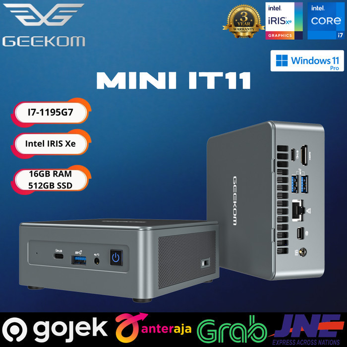 Jual Mini PC Intel Core i7-11390H Ram 16/512GB ssd Win11 Pro - Geekom ...