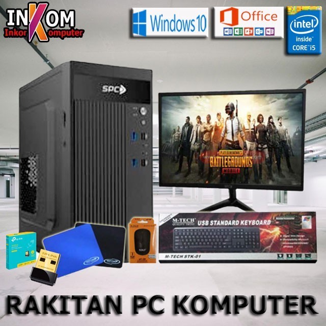 Jual PC CPU Komputer Rakitan Lengkap Core i5 + Monitor LG 22" - SIAP PAKAI | Shopee Indonesia
