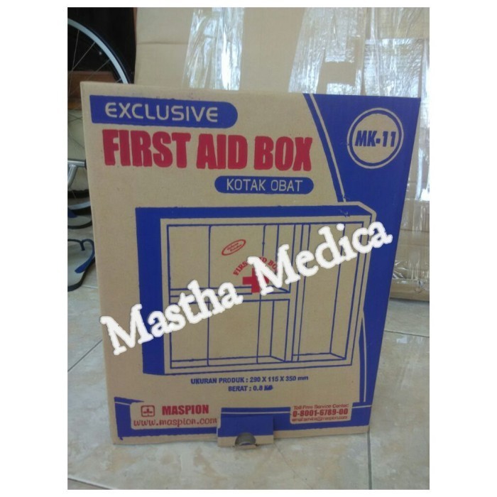 Jual safety Box Kotak Lemari Obat P3k PPPK KKK K3 dinding tembok MK11 ...