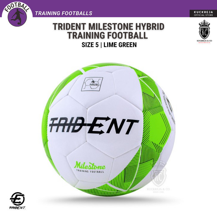 Jual Trident Milestone Hybrid Training Football - Size 5 (Lime Green ...