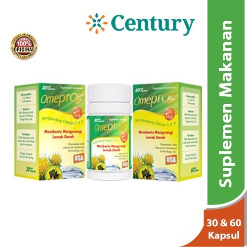 Jual Omepros 30 & 60 Soft Kapsul / Suplemen / Omega 3 / Kolesterol ...