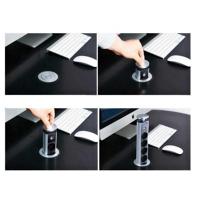 Jual CXFG STOP KONTAK TANAM MEJA POP UP ELECTRIC PLUG SOCKET WITH USB ...