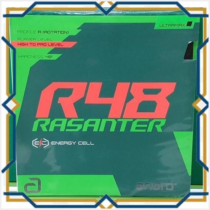 Jual [ACR] ANDRO RASANTER R48 ULTRAMAX BLACK RUBBER KARET PING PONG ...