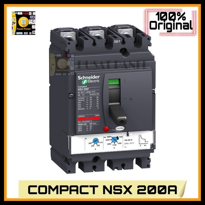 Jual MCCB SCHNEIDER COMPACT NSX 200A 3P | Shopee Indonesia