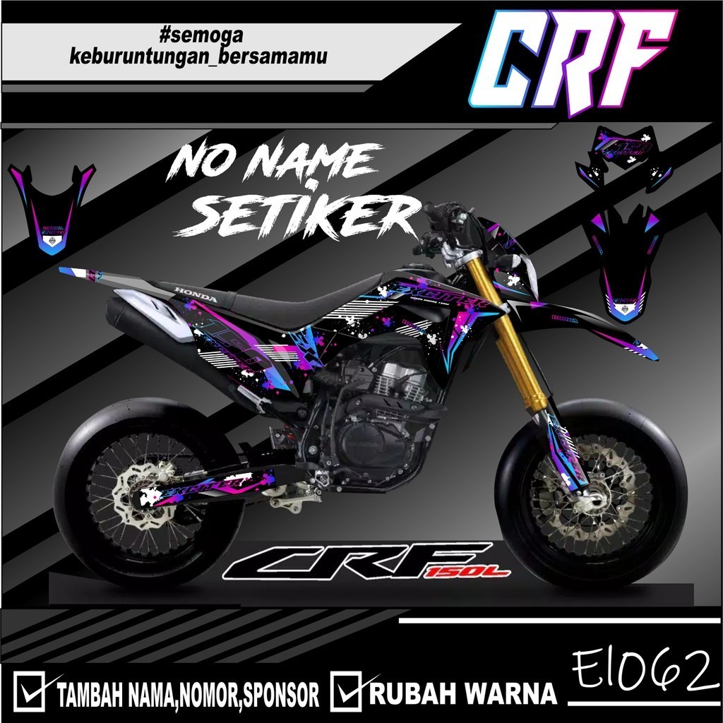 Jual Sticker setiker stiker decal CRF 150 L-(el062) minimalis Fullbody-Dekal CRF 150 L Trail ...