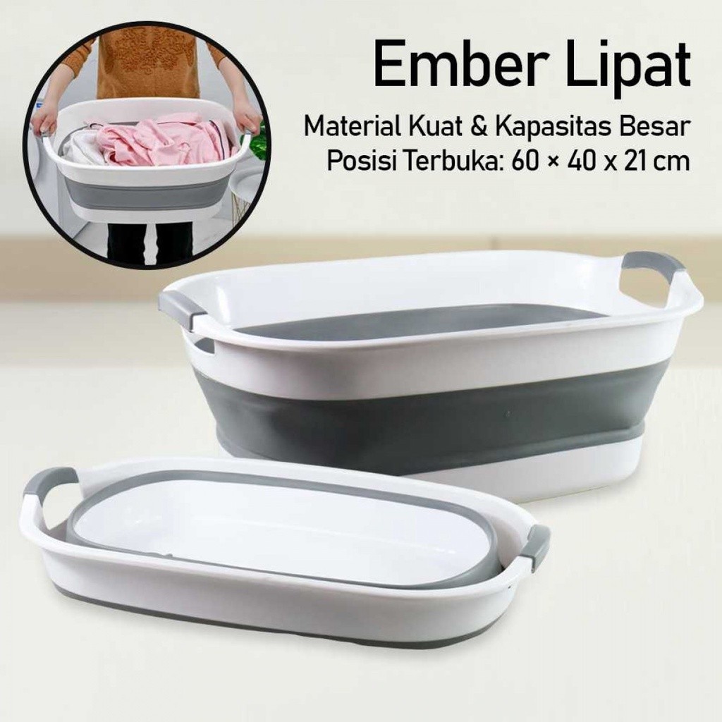 Jual Baskom Ember Lipat Laundry Basin Water Buet Foldable - Fo6 ...