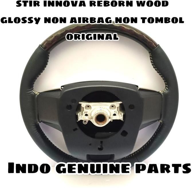 Jual Stir Setir Innova Reborn Wood Glossy Non Airbag Non Tombol ...