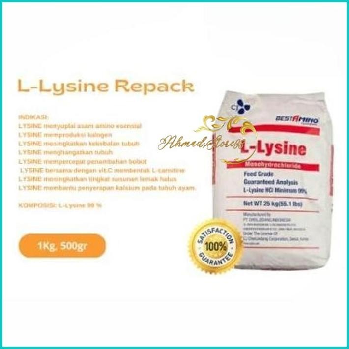 Jual LYSINE 1 KG LISIN LYSIN LISINE LEUSIN SUPLEMEN VITAMIN KUCING ...