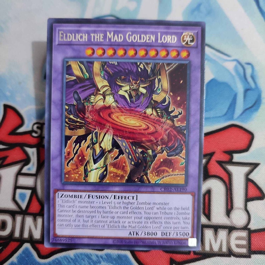 Jual yugioh AE eldlich the mad golden lord CR02-AE190 R original ...
