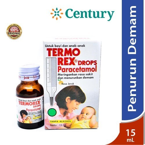 Jual TERMOREX BABY DROPS RASA JERUK 15 ML/DEMAM/OBAT DEMAM BAYI ...