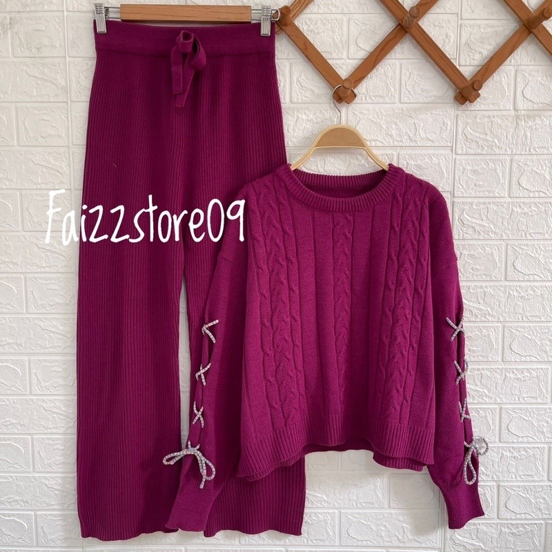 Jual [ONLINE EXCLUSIVE] ONE SET SETELAN CELANA KULOT MONAY VICTORIA ...