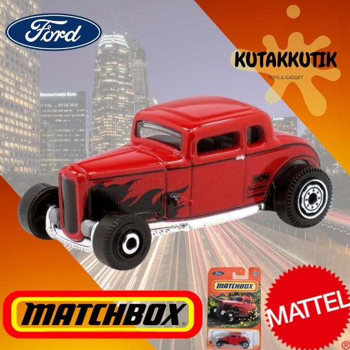 Jual Matchbox Mobil Klasik 1932 Ford Coupe Merah Api Hitam Ford Edition | Shopee Indonesia