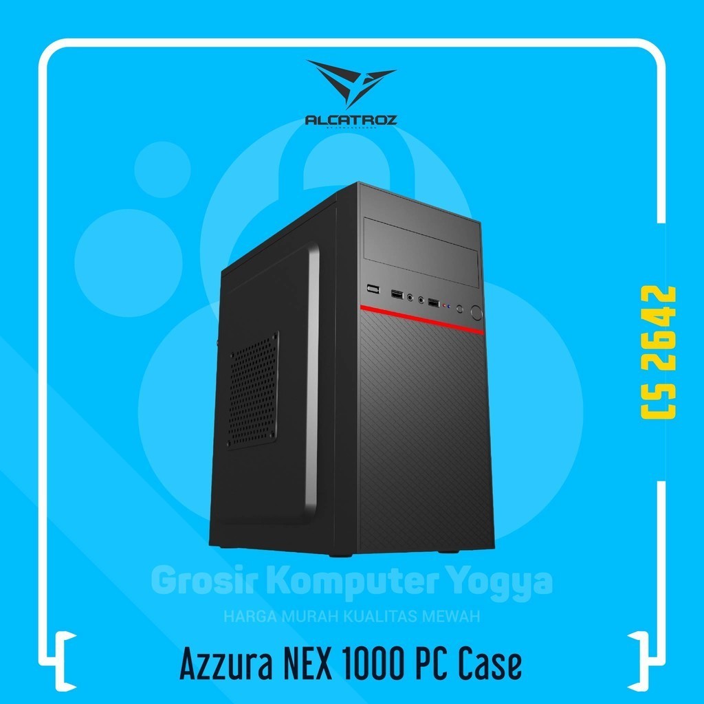 Jual Alcatroz Azzura NEX 1000 Compact Design M-ATX PC Case with 450W ...
