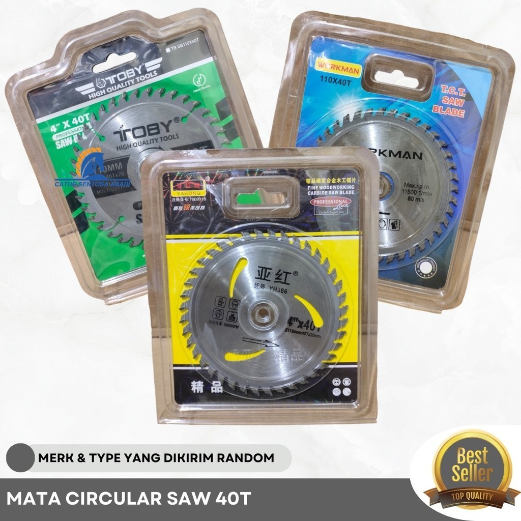 Jual Mata Potong Kayu 4” 40T / Mata Gerinda Kayu / Circular Saw Blade 4” x 40T CSA | Shopee ...
