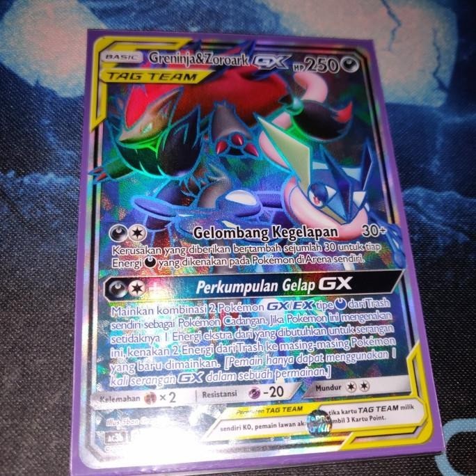 Jual Kartu Pokemon TCG ID Indonesia AC3b Greninja & Zoroark Tag Team GX SR | Shopee Indonesia