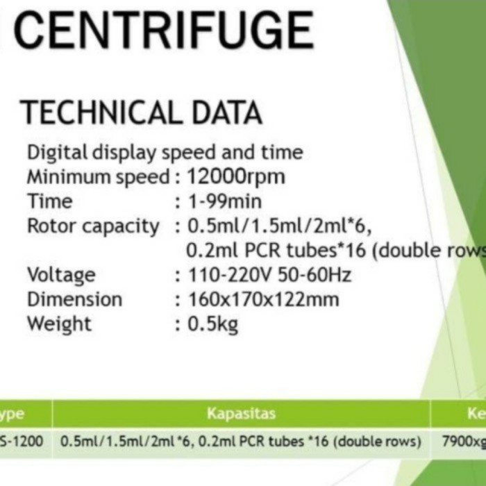 Jual Mini Centrifuge Digital With Pcr I 12000 Rpm I | Shopee Indonesia