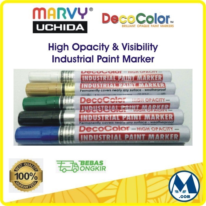 Jual Uchida Marvy Decocolor High Opacity Industrial Paint Marker | Shopee Indonesia