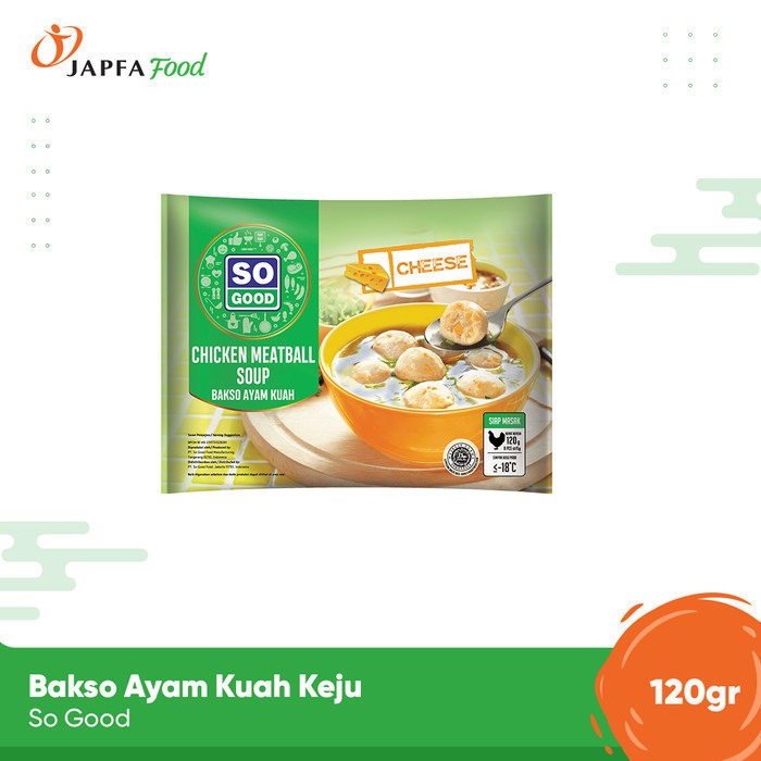 Jual So Good Bakso Ayam Kuah Keju 120gr / Bakso Ayam Keju Instant Halal ...
