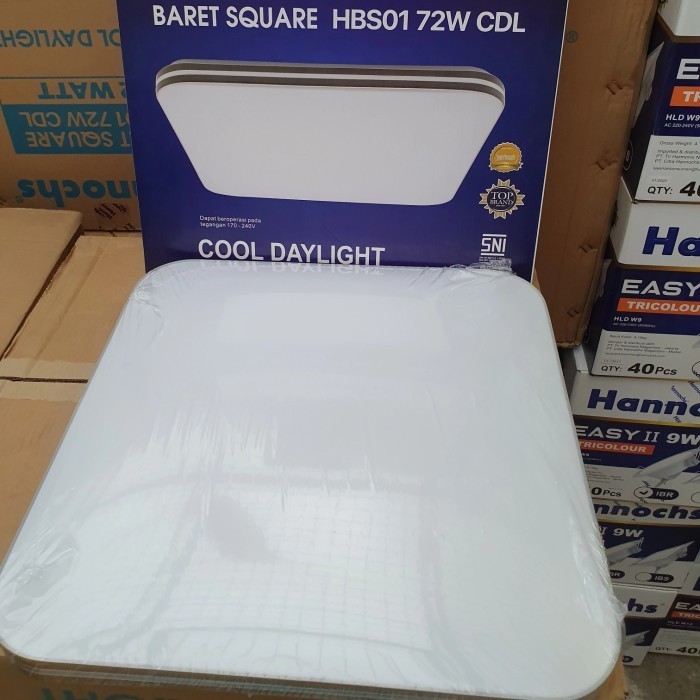 Jual BARET SQUARE KOTAK MINIMALIS HBS 01 72W - HANNOCHS Murah | Shopee ...