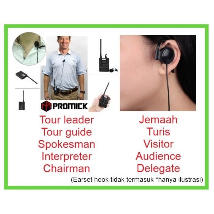 Jual MICROPHONE MIC FM TRANSMITTER LONG RANGE FOR AUDIO TOUR GUIDE ...
