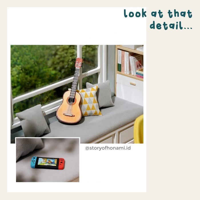 Jual Diorama 1:12 Diy Miniature Dollhouse Sunshine Study Ruang Belajar ...